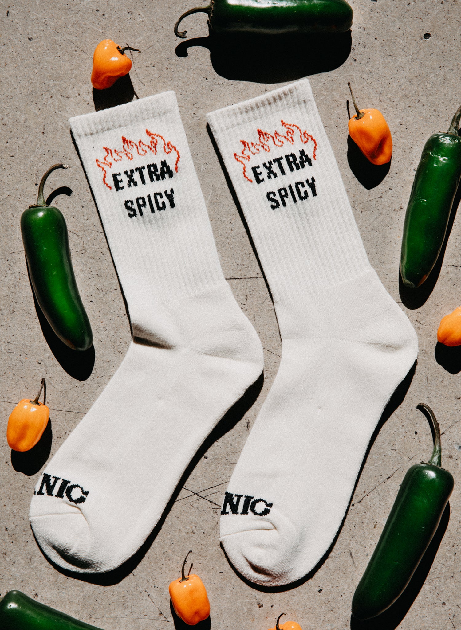 Extra Spicy Socks - Hot Sauce Crew Socks | Pyknic