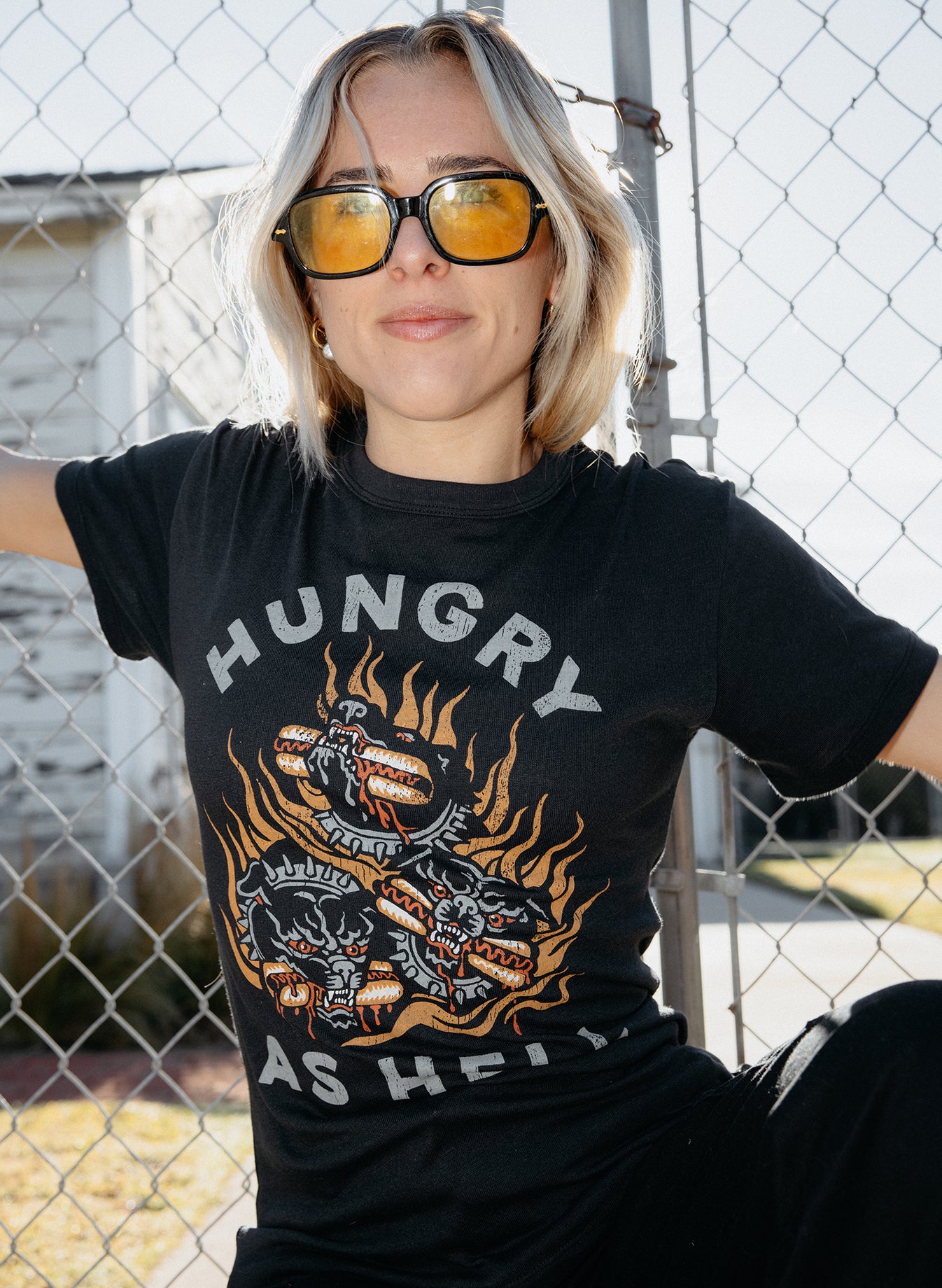 Hungry as Hell T-shirt | Hot Dogs Tee by PYKNIC – Pyknic