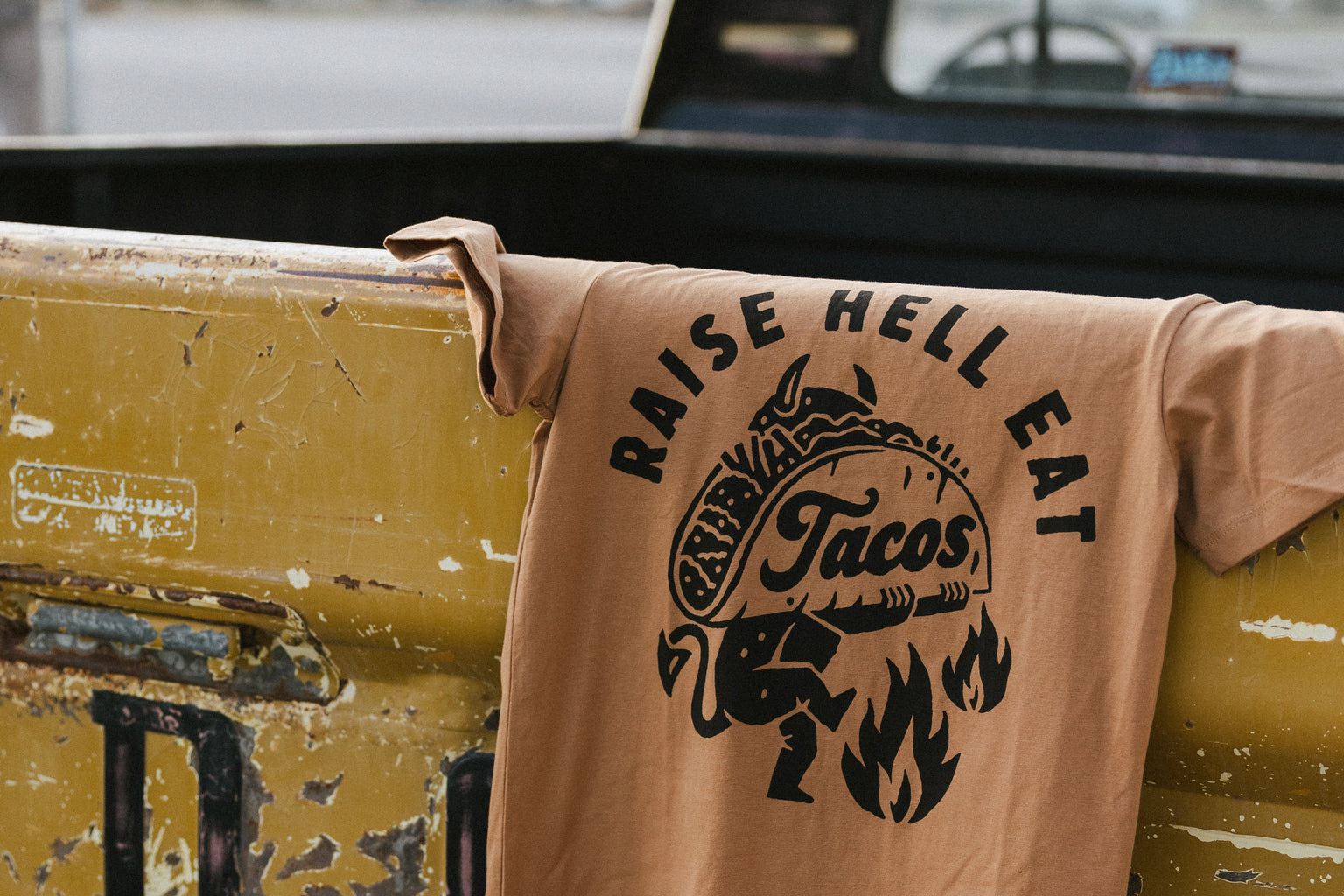 Taco Van Unisex Half Terry Crew Socks. Taco Socks | Pyknic