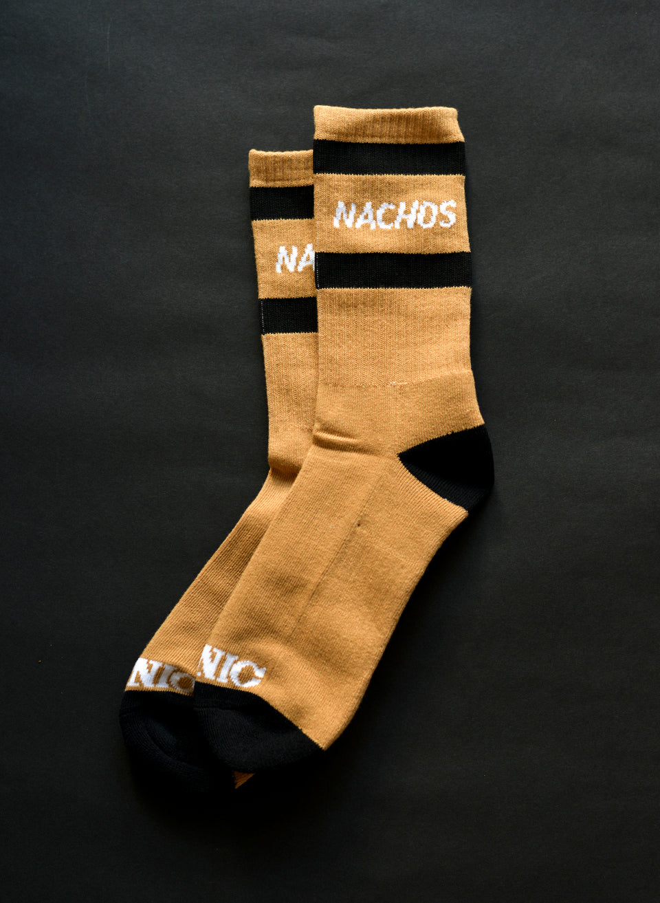 Unisex Adult Striped 70s NACHOS Striped Crew Socks – Pyknic