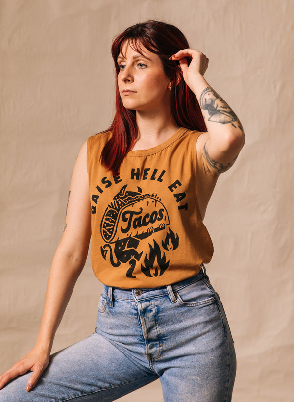 Shop Women's Fun, Food Pun & Food Theme Graphic Tank Tops | Pyknic